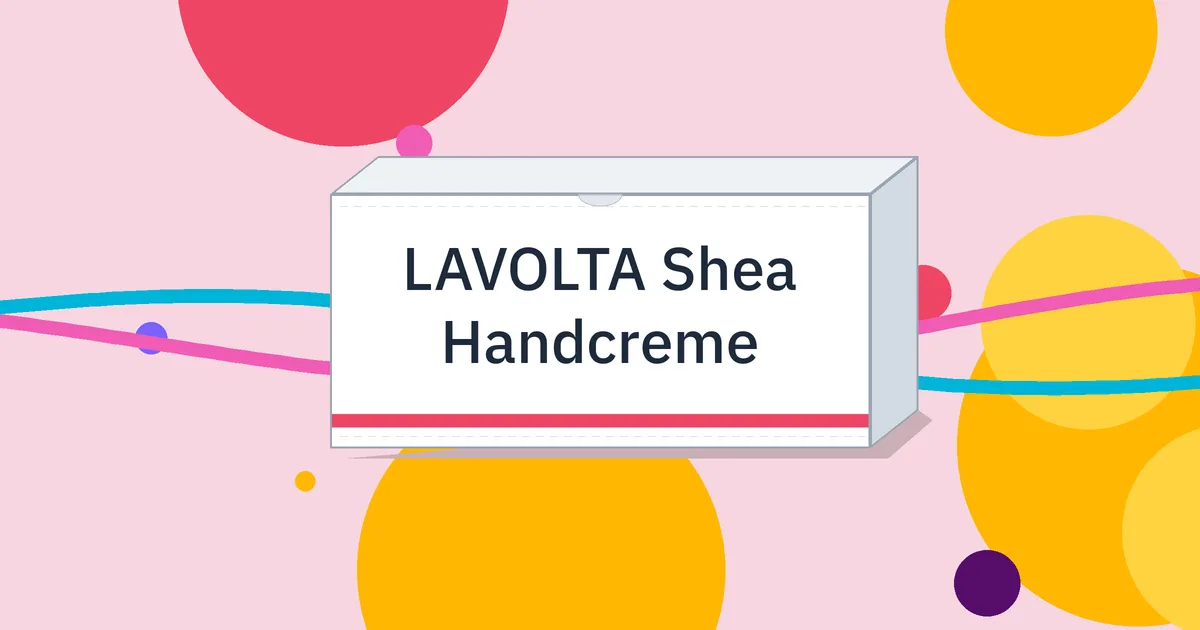 Symbolbild: Packung mit der Aufschrift LAVOLTA Shea Handcreme (PZN 06493908) – Verfügbarkeit und Bezug in Apotheken in Frankfurt am Main