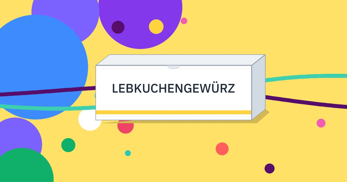 Symbolbild: Packung mit der Aufschrift LEBKUCHENGEWÜRZ (PZN 02044177) – Verfügbarkeit und Bezug in Apotheken in Frankfurt am Main