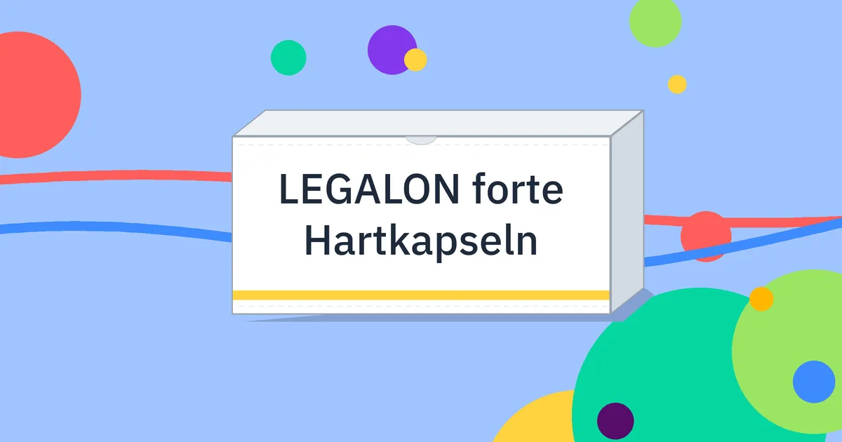 Symbolbild: Packung mit der Aufschrift LEGALON forte Hartkapseln (PZN 10077340) – Verfügbarkeit und Bezug in Apotheken in Frankfurt am Main