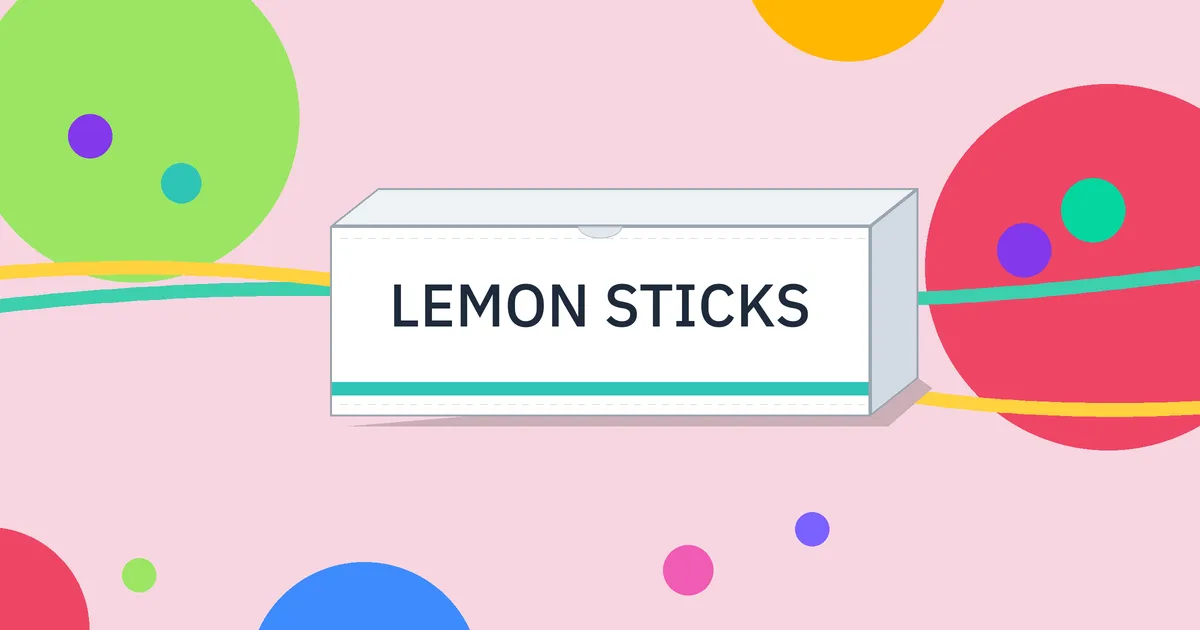 Symbolbild: Packung mit der Aufschrift LEMON STICKS (PZN 03411353) – Verfügbarkeit und Bezug in Apotheken in Frankfurt am Main