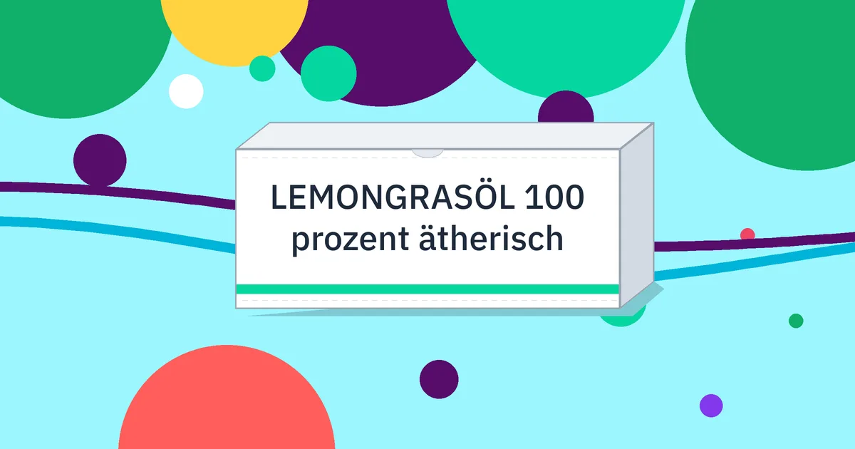 Symbolbild: Packung mit der Aufschrift LEMONGRASÖL 100 prozent ätherisch (PZN 07204651) – Verfügbarkeit und Bezug in Apotheken in Frankfurt am Main