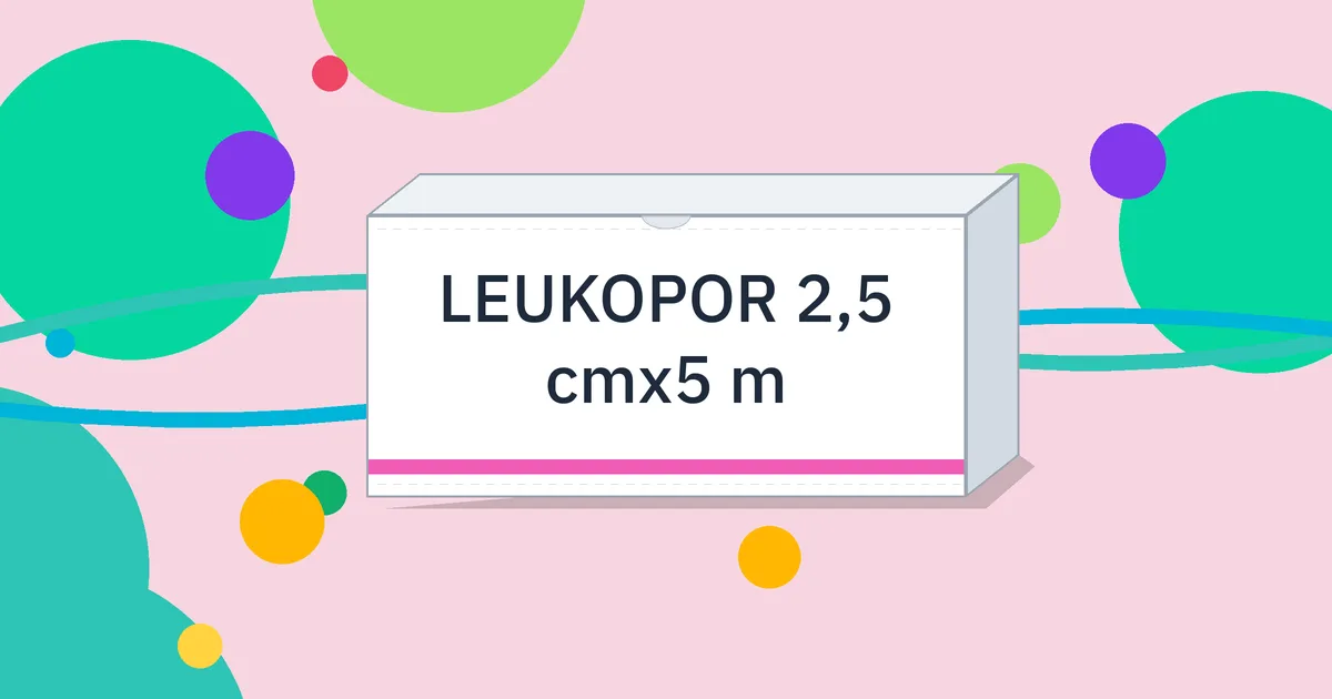 Symbolbild: Packung mit der Aufschrift LEUKOPOR 2,5 cmx5 m (PZN 19168682) – Verfügbarkeit und Bezug in Apotheken in Frankfurt am Main