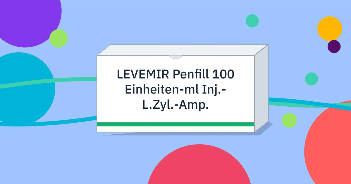 Symbolbild: Packung mit der Aufschrift LEVEMIR Penfill 100 Einheiten-ml Inj.-L.Zyl.-Amp. (PZN 17860089) – Verfügbarkeit und Bezug in Apotheken in Frankfurt am Main