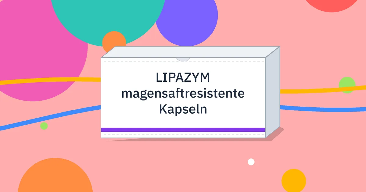 Symbolbild: Packung mit der Aufschrift LIPAZYM magensaftresistente Kapseln (PZN 14059847) – Verfügbarkeit und Bezug in Apotheken in Frankfurt am Main
