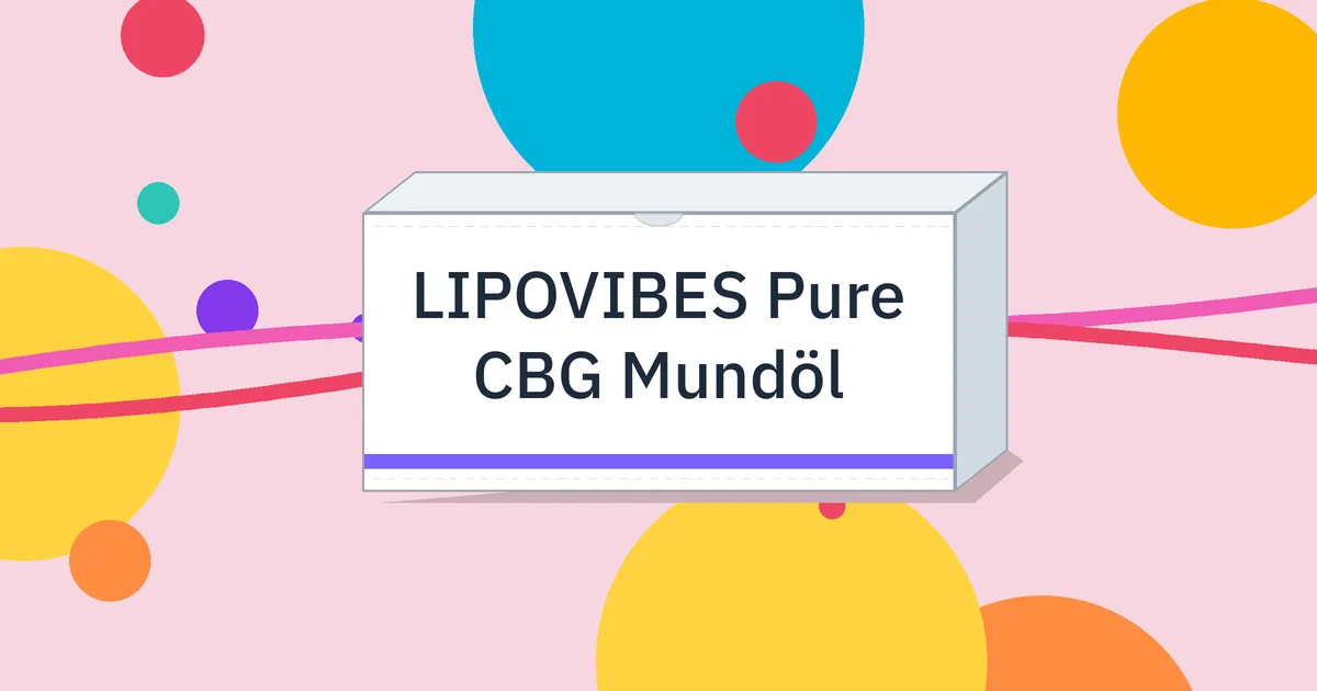 Symbolbild: Packung mit der Aufschrift LIPOVIBES Pure CBG Mundöl (PZN 17879930) – Verfügbarkeit und Bezug in Apotheken in Frankfurt am Main