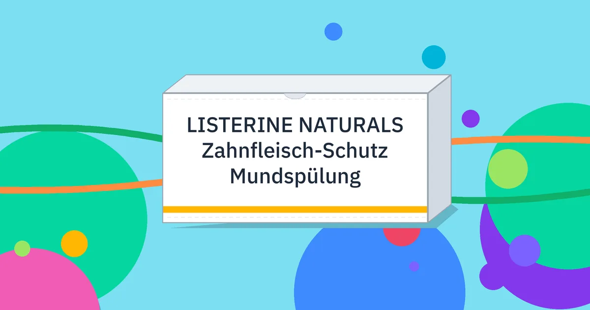 Symbolbild: Packung mit der Aufschrift LISTERINE NATURALS Zahnfleisch-Schutz Mundspülung (PZN 17991354) – Verfügbarkeit und Bezug in Apotheken in Frankfurt am Main