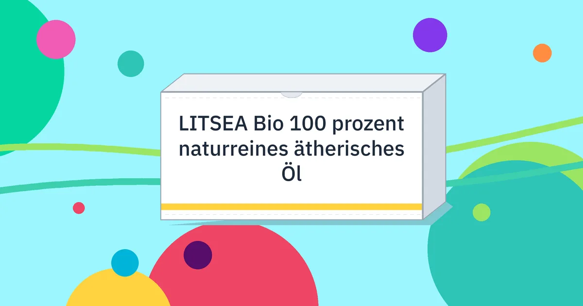 Symbolbild: Packung mit der Aufschrift LITSEA Bio 100 prozent naturreines ätherisches Öl (PZN 11305719) – Verfügbarkeit und Bezug in Apotheken in Frankfurt am Main