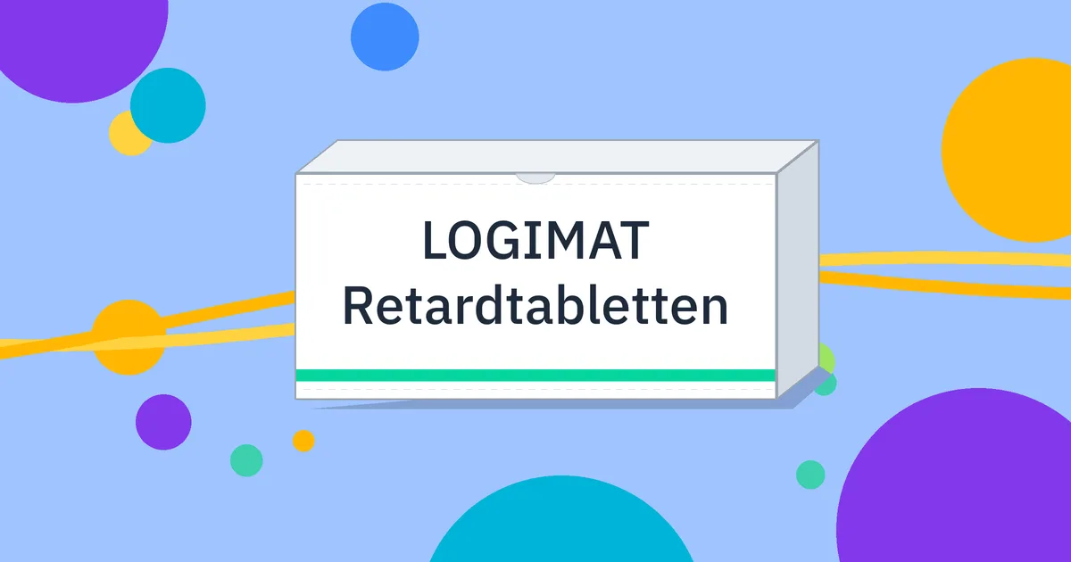 Symbolbild: Packung mit der Aufschrift LOGIMAT Retardtabletten (PZN 17838701) – Verfügbarkeit und Bezug in Apotheken in Frankfurt am Main