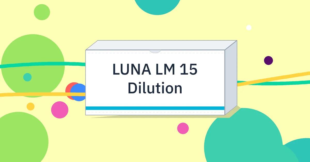 Symbolbild: Packung mit der Aufschrift LUNA LM 15 Dilution (PZN 12933926) – Verfügbarkeit und Bezug in Apotheken in Frankfurt am Main