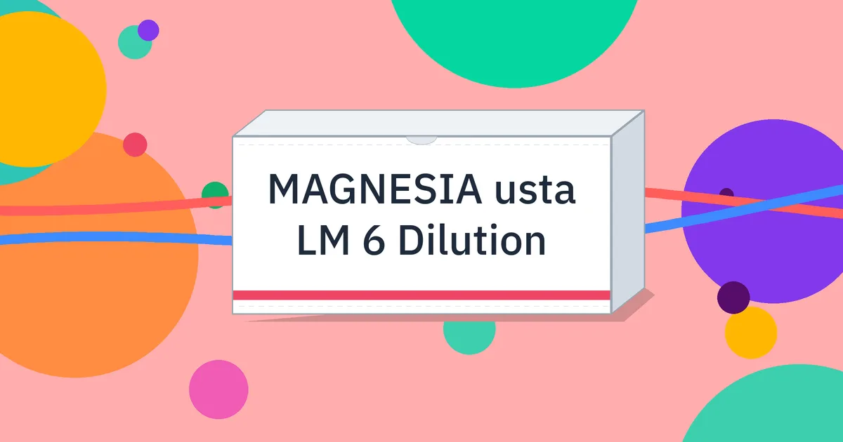 Symbolbild: Packung mit der Aufschrift MAGNESIA usta LM 6 Dilution (PZN 13538876) – Verfügbarkeit und Bezug in Apotheken in Frankfurt am Main