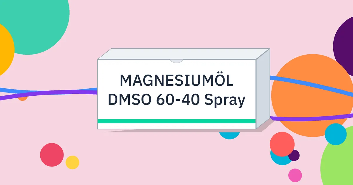 Symbolbild: Packung mit der Aufschrift MAGNESIUMÖL DMSO 60-40 Spray (PZN 19206520) – Verfügbarkeit und Bezug in Apotheken in Frankfurt am Main