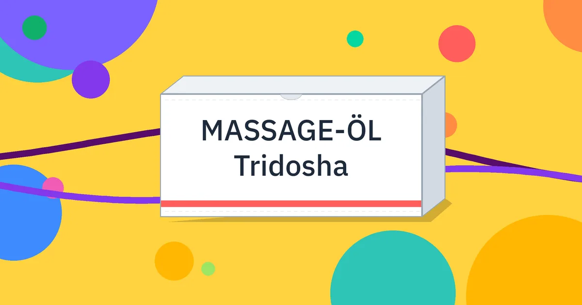 Symbolbild: Packung mit der Aufschrift MASSAGE-ÖL Tridosha (PZN 16320540) – Verfügbarkeit und Bezug in Apotheken in Frankfurt am Main