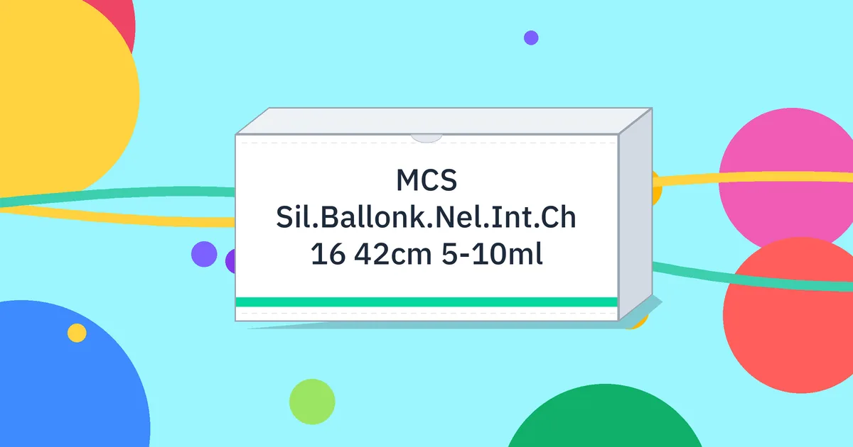Symbolbild: Packung mit der Aufschrift MCS Sil.Ballonk.Nel.Int.Ch 16 42cm 5-10ml (PZN 04799460) – Verfügbarkeit und Bezug in Apotheken in Frankfurt am Main