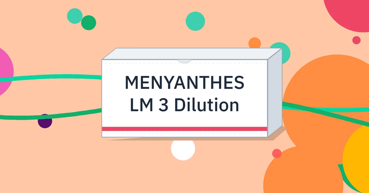 Symbolbild: Packung mit der Aufschrift MENYANTHES LM 3 Dilution (PZN 13605029) – Verfügbarkeit und Bezug in Apotheken in Frankfurt am Main