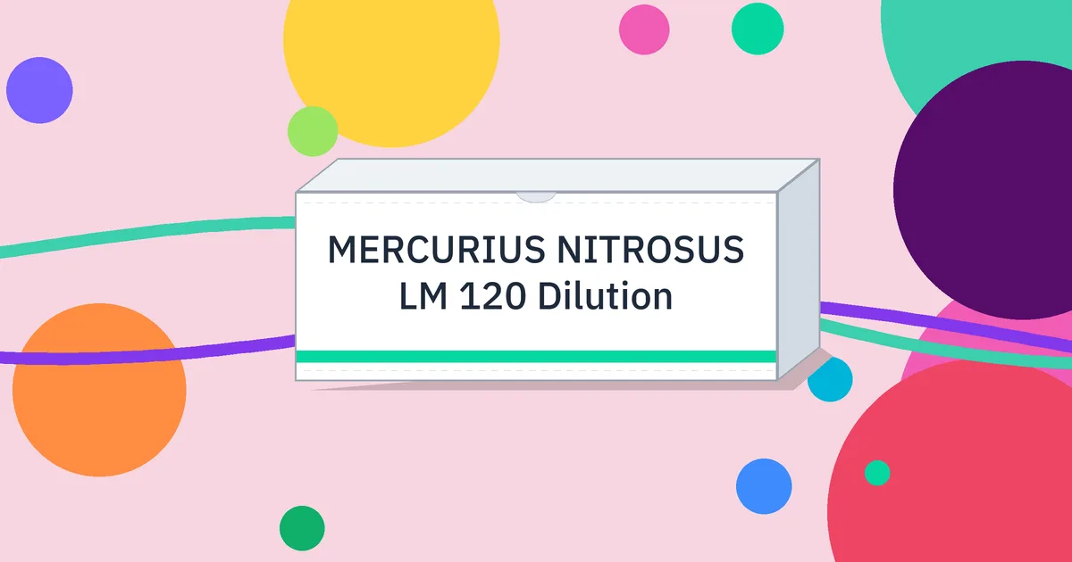 Symbolbild: Packung mit der Aufschrift MERCURIUS NITROSUS LM 120 Dilution (PZN 12952579) – Verfügbarkeit und Bezug in Apotheken in Frankfurt am Main