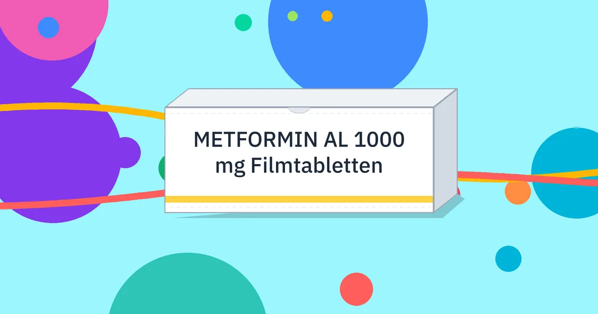 Symbolbild: Packung mit der Aufschrift METFORMIN AL 1000 mg Filmtabletten (PZN 00795028) – Verfügbarkeit und Bezug in Apotheken in Frankfurt am Main