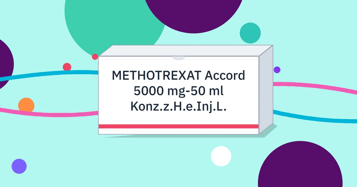 Symbolbild: Packung mit der Aufschrift METHOTREXAT Accord 5000 mg-50 ml Konz.z.H.e.Inj.L. (PZN 10536233) – Verfügbarkeit und Bezug in Apotheken in Frankfurt am Main