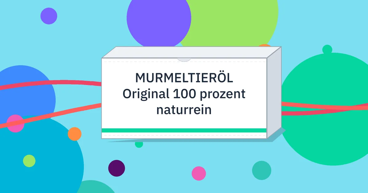 Symbolbild: Packung mit der Aufschrift MURMELTIERÖL Original 100 prozent naturrein (PZN 07637870) – Verfügbarkeit und Bezug in Apotheken in Frankfurt am Main