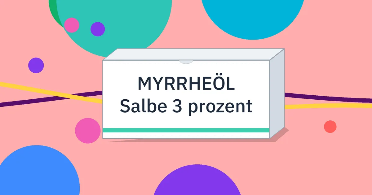 Symbolbild: Packung mit der Aufschrift MYRRHEÖL Salbe 3 prozent (PZN 18901086) – Verfügbarkeit und Bezug in Apotheken in Frankfurt am Main