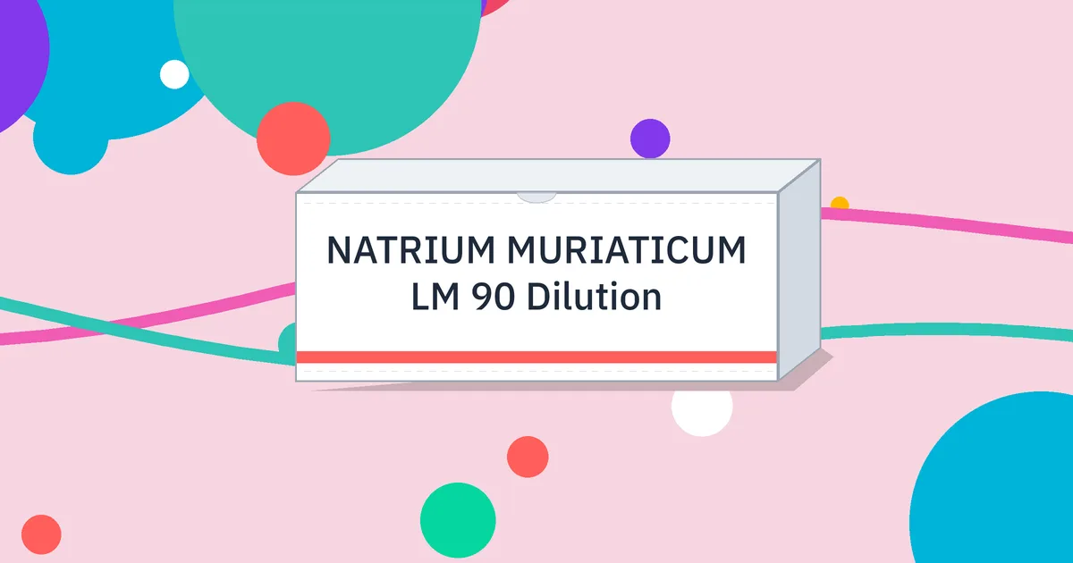 Symbolbild: Packung mit der Aufschrift NATRIUM MURIATICUM LM 90 Dilution (PZN 12965487) – Verfügbarkeit und Bezug in Apotheken in Frankfurt am Main