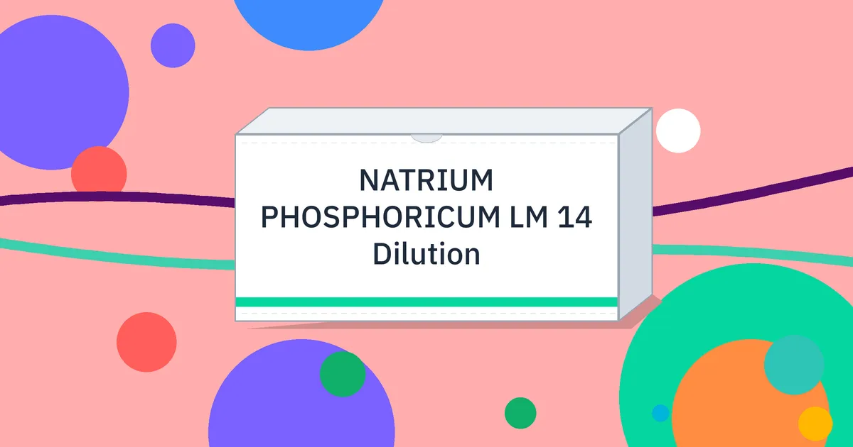 Symbolbild: Packung mit der Aufschrift NATRIUM PHOSPHORICUM LM 14 Dilution (PZN 12966104) – Verfügbarkeit und Bezug in Apotheken in Frankfurt am Main