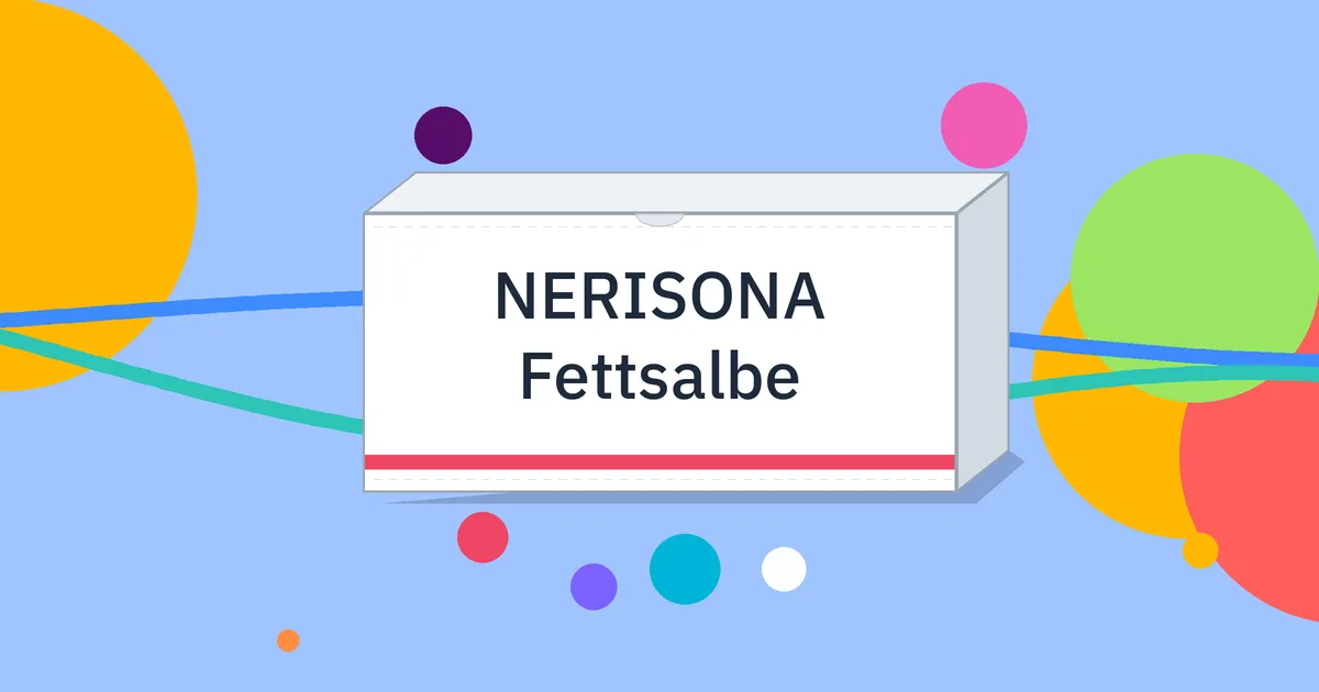 Symbolbild: Packung mit der Aufschrift NERISONA Fettsalbe (PZN 04963511) – Verfügbarkeit und Bezug in Apotheken in Frankfurt am Main