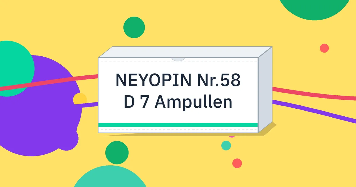 Symbolbild: Packung mit der Aufschrift NEYOPIN Nr.58 D 7 Ampullen (PZN 06487061) – Verfügbarkeit und Bezug in Apotheken in Frankfurt am Main