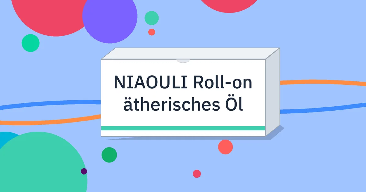Symbolbild: Packung mit der Aufschrift NIAOULI Roll-on ätherisches Öl (PZN 13333401) – Verfügbarkeit und Bezug in Apotheken in Frankfurt am Main