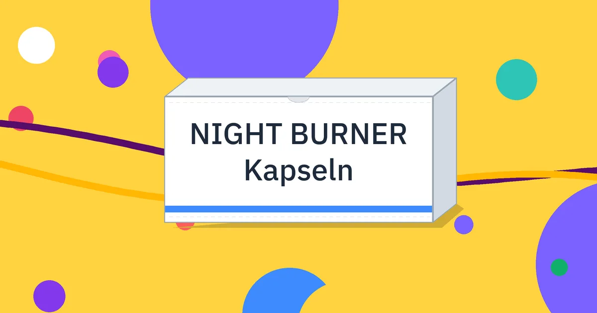 Symbolbild: Packung mit der Aufschrift NIGHT BURNER Kapseln (PZN 08927104) – Verfügbarkeit und Bezug in Apotheken in Frankfurt am Main