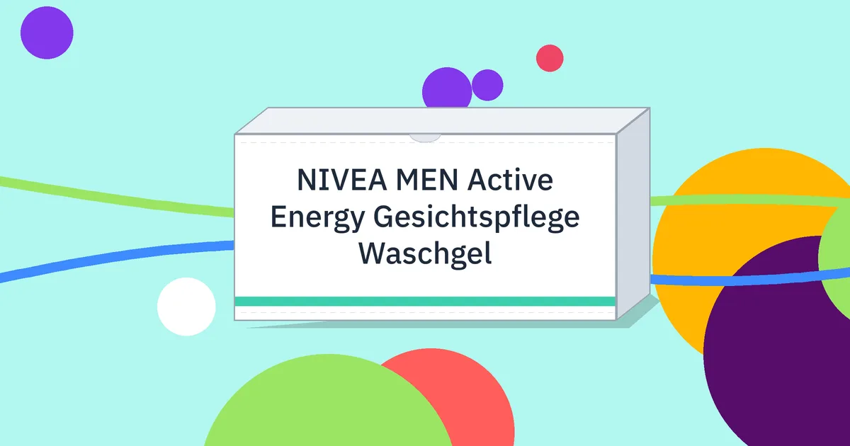 Symbolbild: Packung mit der Aufschrift NIVEA MEN Active Energy Gesichtspflege Waschgel (PZN 17625520) – Verfügbarkeit und Bezug in Apotheken in Frankfurt am Main