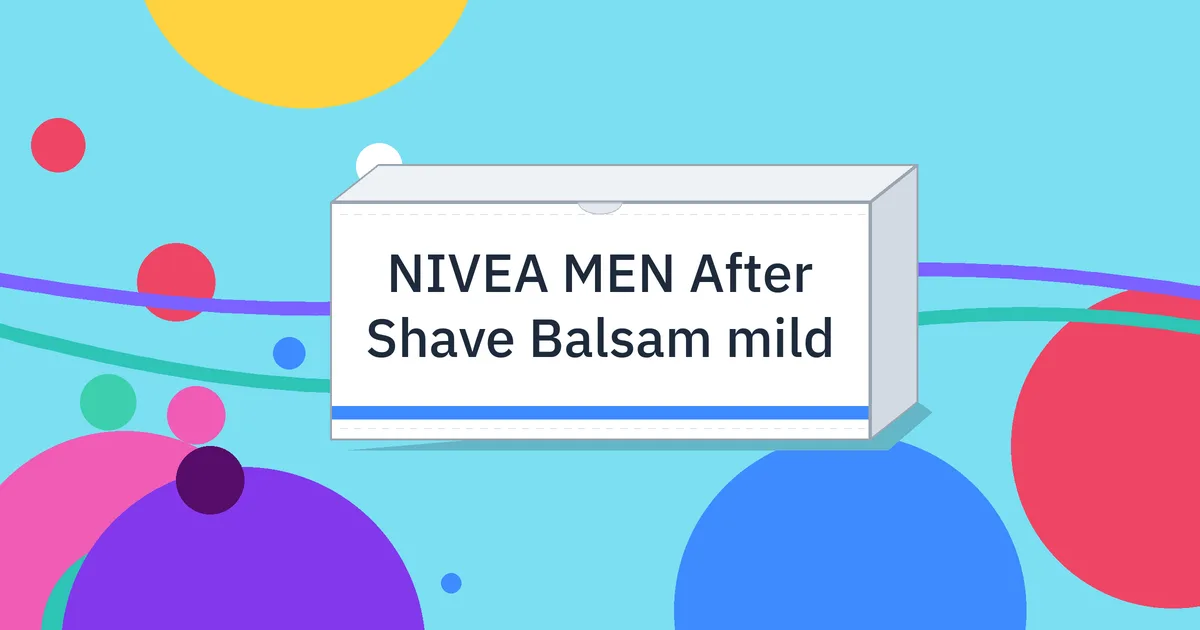 Symbolbild: Packung mit der Aufschrift NIVEA MEN After Shave Balsam mild (PZN 11325828) – Verfügbarkeit und Bezug in Apotheken in Frankfurt am Main