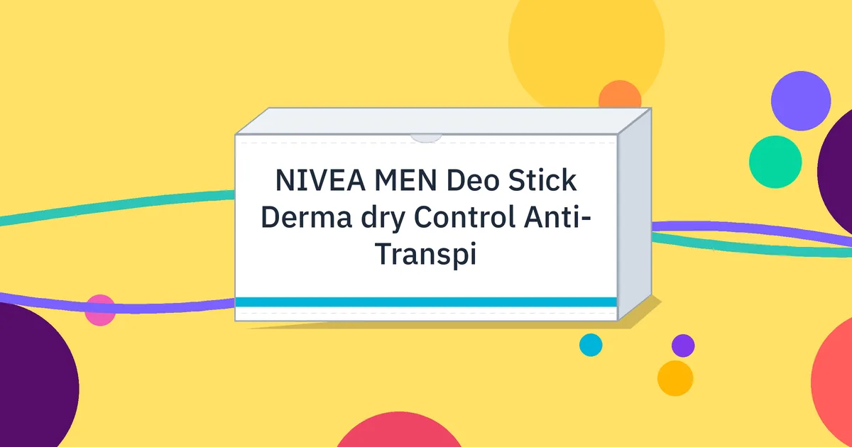 Symbolbild: Packung mit der Aufschrift NIVEA MEN Deo Stick Derma dry Control Anti-Transpi (PZN 19125187) – Verfügbarkeit und Bezug in Apotheken in Frankfurt am Main