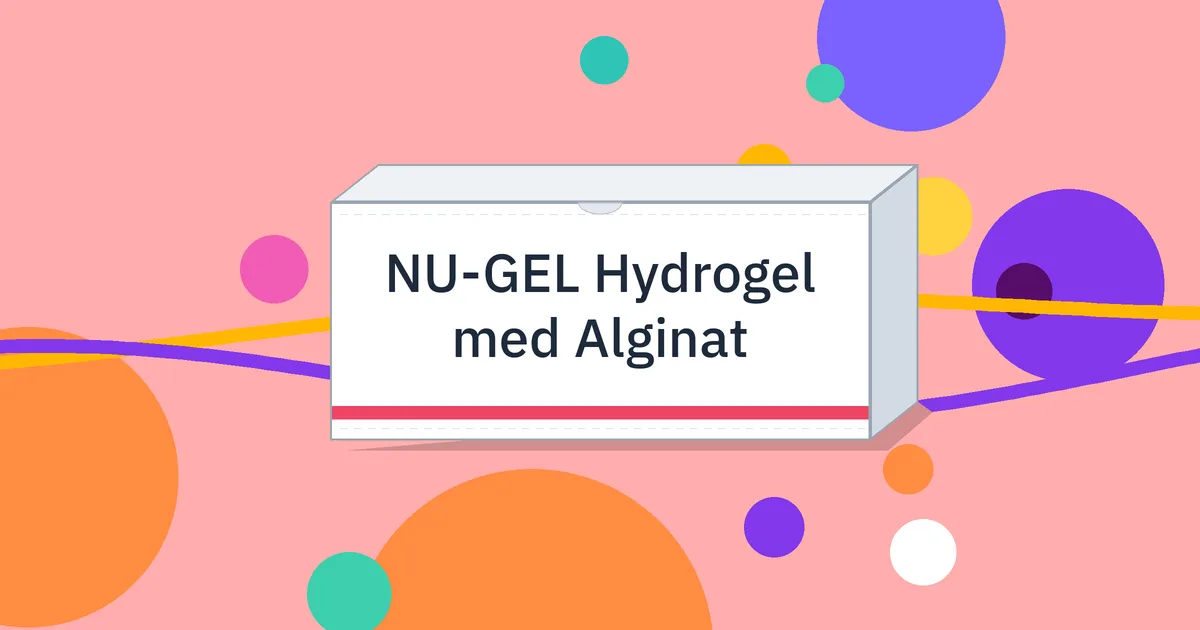 Symbolbild: Packung mit der Aufschrift NU-GEL Hydrogel med Alginat (PZN 09228041) – Verfügbarkeit und Bezug in Apotheken in Frankfurt am Main