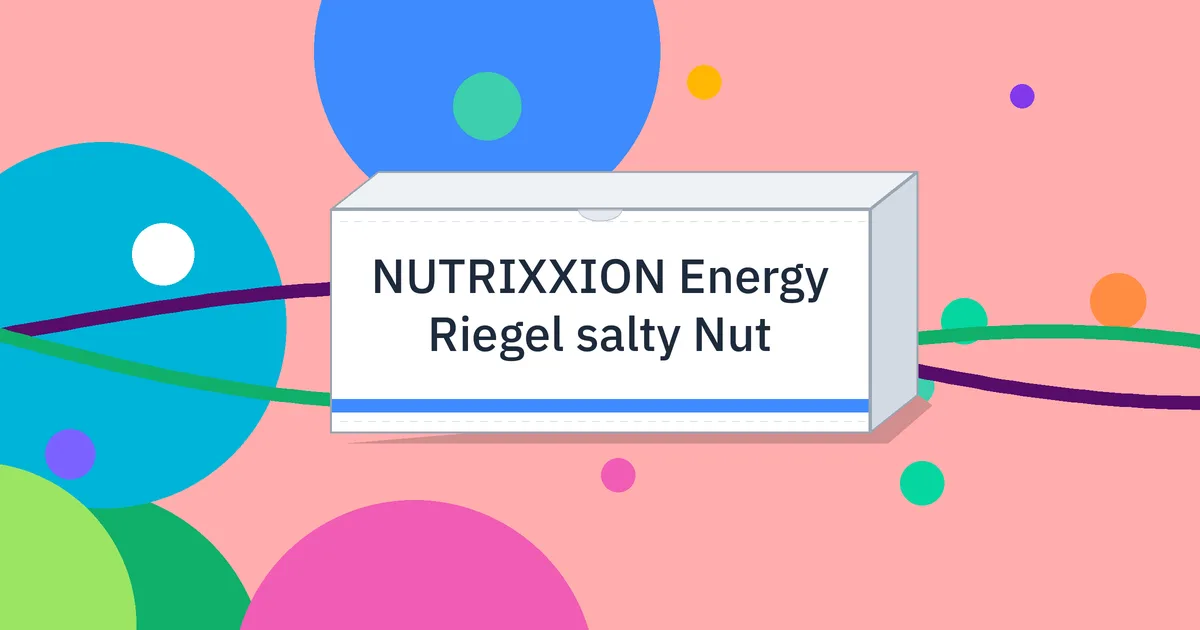 Symbolbild: Packung mit der Aufschrift NUTRIXXION Energy Riegel salty Nut (PZN 14212964) – Verfügbarkeit und Bezug in Apotheken in Frankfurt am Main
