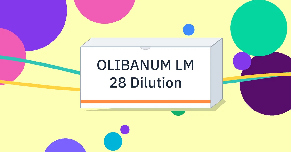Symbolbild: Packung mit der Aufschrift OLIBANUM LM 28 Dilution (PZN 12971878) – Verfügbarkeit und Bezug in Apotheken in Frankfurt am Main