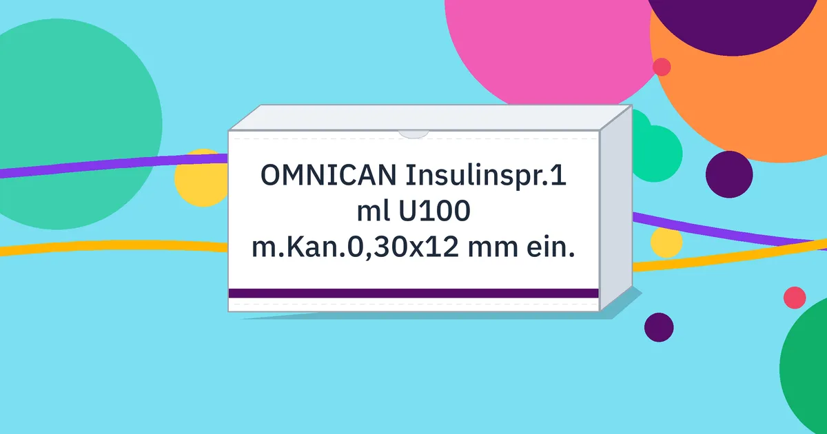 Symbolbild: Packung mit der Aufschrift OMNICAN Insulinspr.1 ml U100 m.Kan.0,30x12 mm ein. (PZN 00465673) – Verfügbarkeit und Bezug in Apotheken in Frankfurt am Main