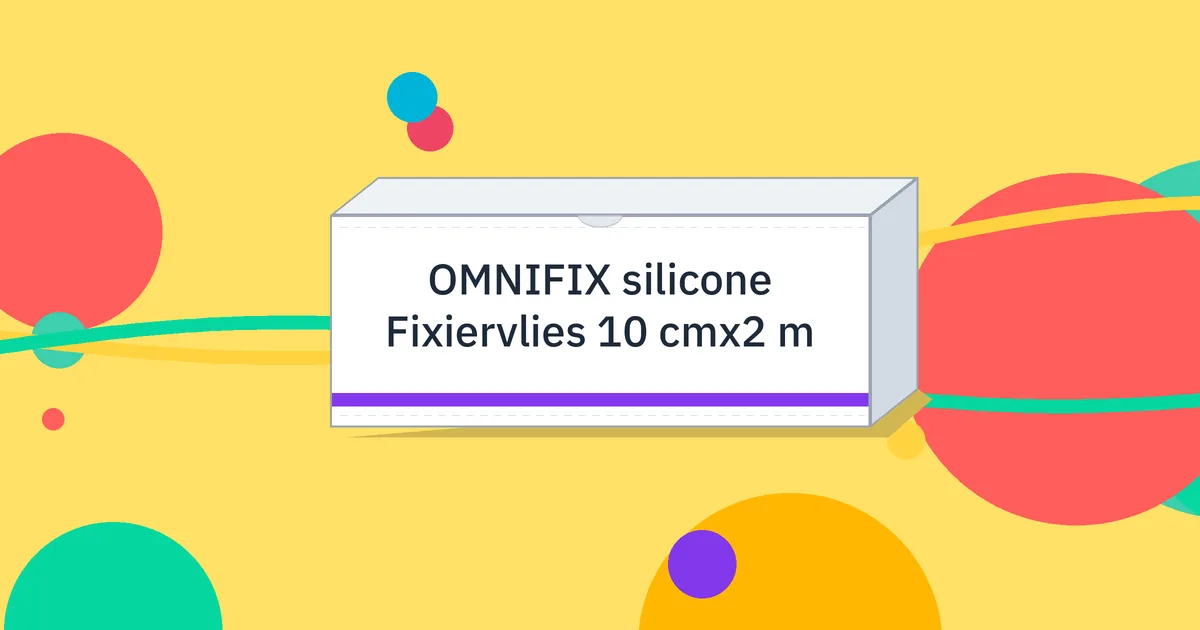 Symbolbild: Packung mit der Aufschrift OMNIFIX silicone Fixiervlies 10 cmx2 m (PZN 16830956) – Verfügbarkeit und Bezug in Apotheken in Frankfurt am Main