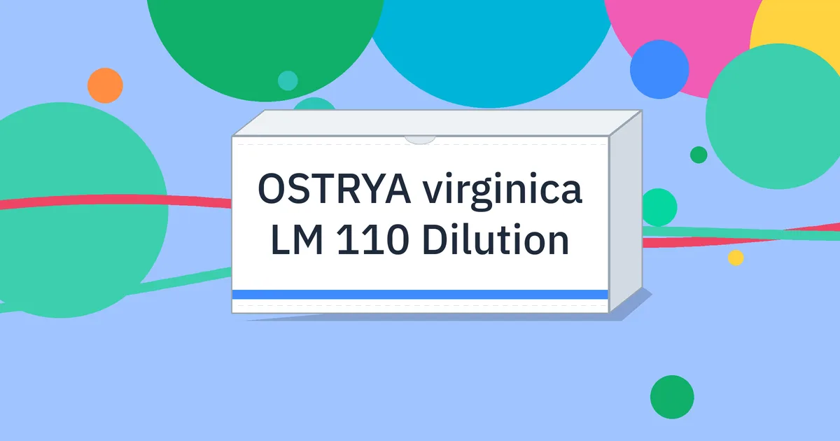 Symbolbild: Packung mit der Aufschrift OSTRYA virginica LM 110 Dilution (PZN 13628792) – Verfügbarkeit und Bezug in Apotheken in Frankfurt am Main