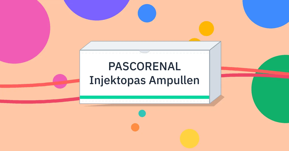 Symbolbild: Packung mit der Aufschrift PASCORENAL Injektopas Ampullen (PZN 04193800) – Verfügbarkeit und Bezug in Apotheken in Frankfurt am Main