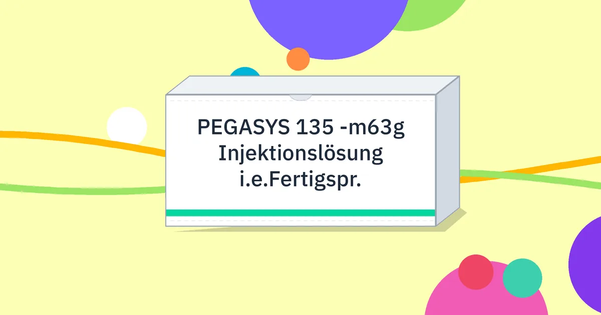 Symbolbild: Packung mit der Aufschrift PEGASYS 135 -m63g Injektionslösung i.e.Fertigspr. (PZN 19859819) – Verfügbarkeit und Bezug in Apotheken in Frankfurt am Main