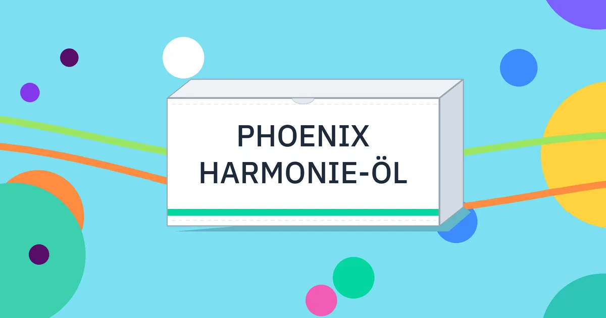 Symbolbild: Packung mit der Aufschrift PHOENIX HARMONIE-ÖL (PZN 13476170) – Verfügbarkeit und Bezug in Apotheken in Frankfurt am Main