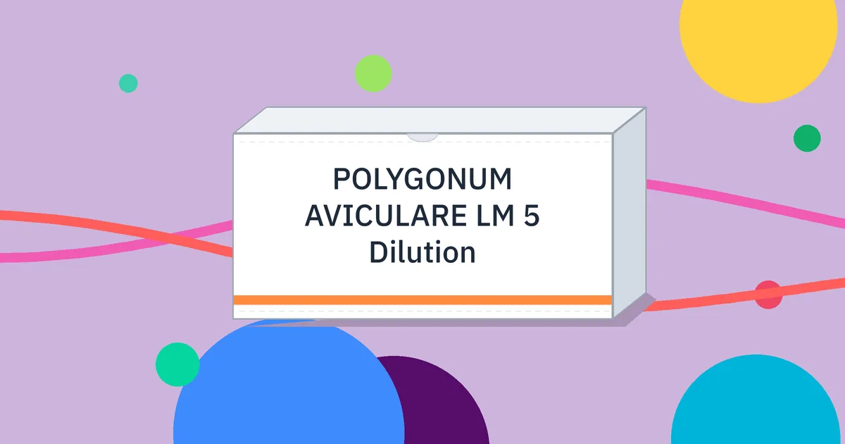 Symbolbild: Packung mit der Aufschrift POLYGONUM AVICULARE LM 5 Dilution (PZN 13661849) – Verfügbarkeit und Bezug in Apotheken in Frankfurt am Main