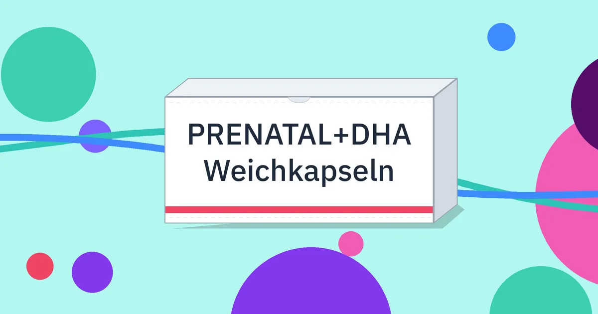 Symbolbild: Packung mit der Aufschrift PRENATAL+DHA Weichkapseln (PZN 18225225) – Verfügbarkeit und Bezug in Apotheken in Frankfurt am Main
