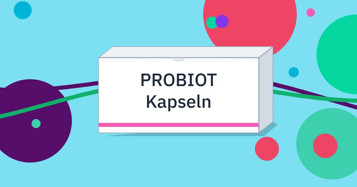 Symbolbild: Packung mit der Aufschrift PROBIOT Kapseln (PZN 10111717) – Verfügbarkeit und Bezug in Apotheken in Frankfurt am Main