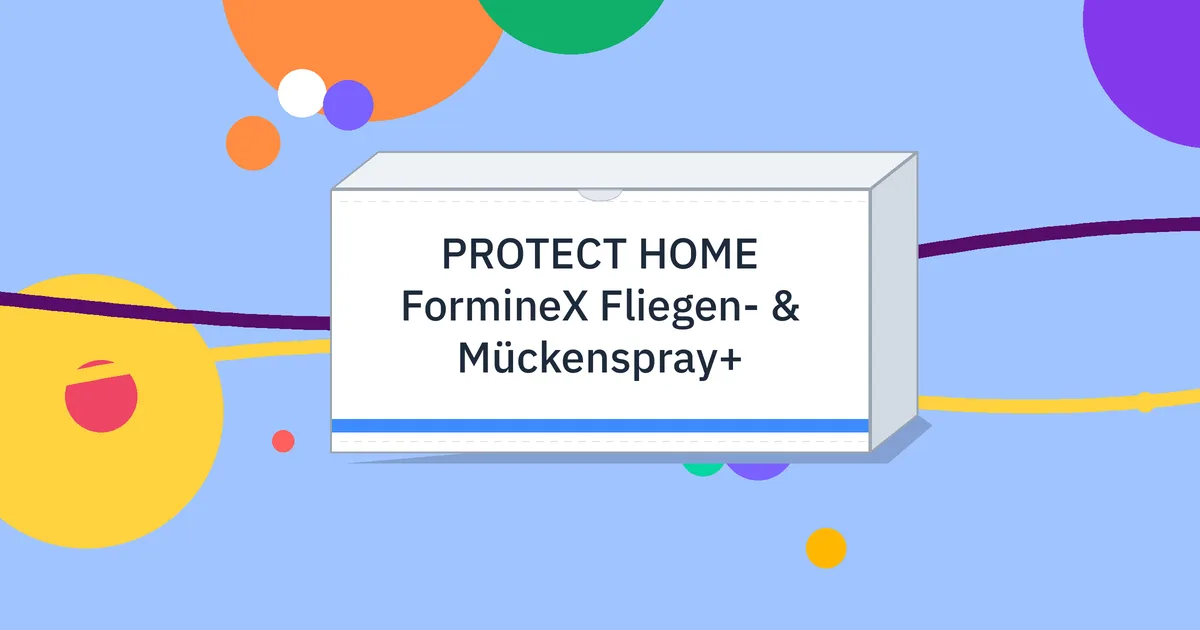 Symbolbild: Packung mit der Aufschrift PROTECT HOME FormineX Fliegen- & Mückenspray+ (PZN 16017356) – Verfügbarkeit und Bezug in Apotheken in Frankfurt am Main