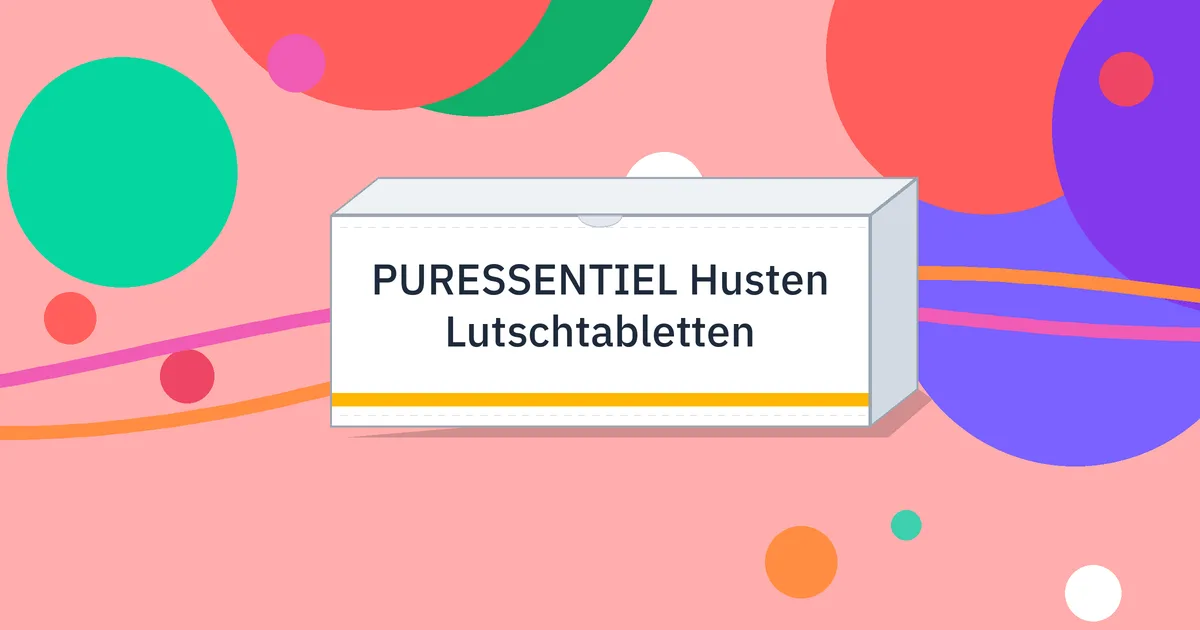Symbolbild: Packung mit der Aufschrift PURESSENTIEL Husten Lutschtabletten (PZN 19102186) – Verfügbarkeit und Bezug in Apotheken in Frankfurt am Main