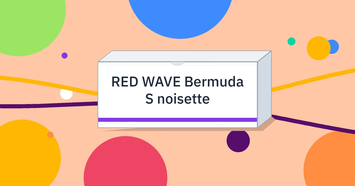 Symbolbild: Packung mit der Aufschrift RED WAVE Bermuda S noisette (PZN 16192740) – Verfügbarkeit und Bezug in Apotheken in Frankfurt am Main