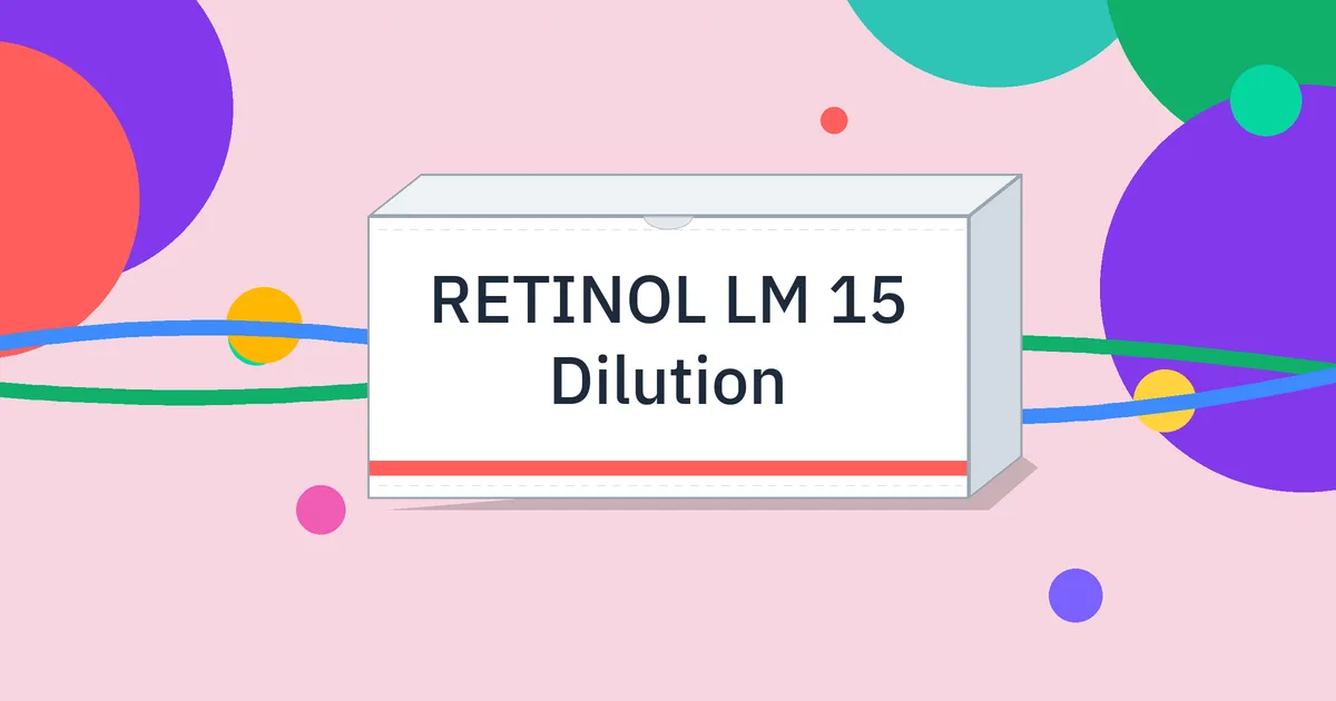 Symbolbild: Packung mit der Aufschrift RETINOL LM 15 Dilution (PZN 13047629) – Verfügbarkeit und Bezug in Apotheken in Frankfurt am Main