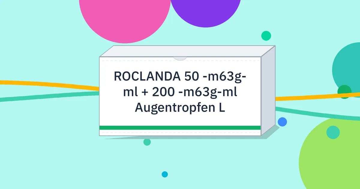 Symbolbild: Packung mit der Aufschrift ROCLANDA 50 -m63g-ml + 200 -m63g-ml Augentropfen L (PZN 18083481) – Verfügbarkeit und Bezug in Apotheken in Frankfurt am Main