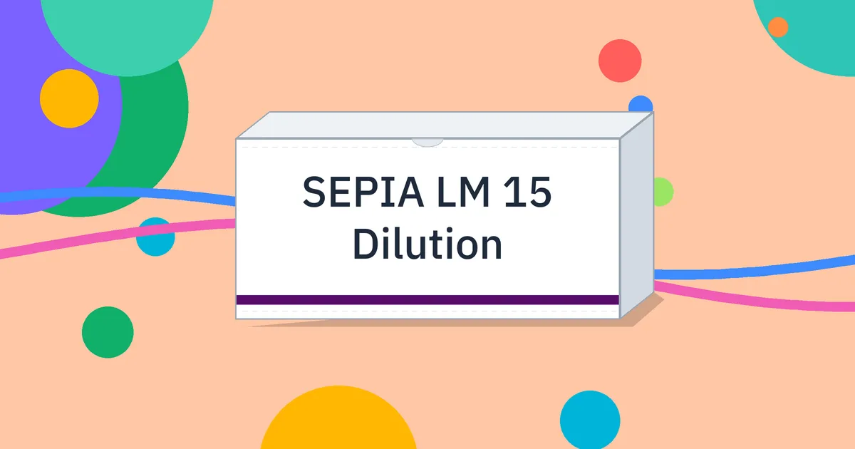 Symbolbild: Packung mit der Aufschrift SEPIA LM 15 Dilution (PZN 13188525) – Verfügbarkeit und Bezug in Apotheken in Frankfurt am Main